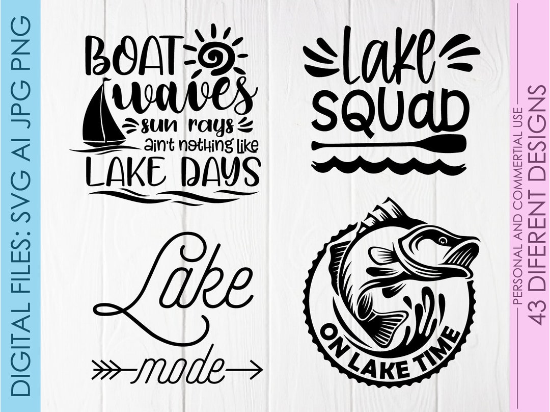 Lake Bundle Svg, Summer Svg Bundle, Love Lake, Love Lake Svg, Camping ...