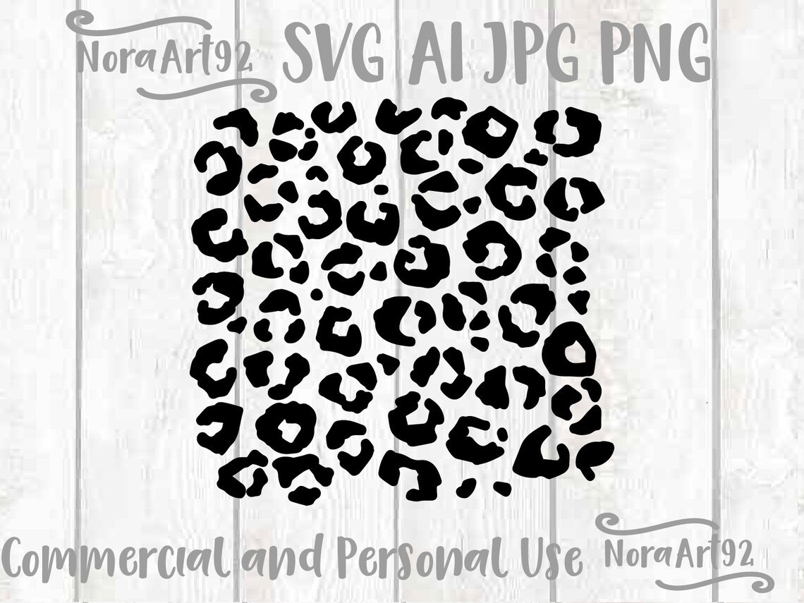 Fuzzy Leopard Print Svg Cheetah Svg Animal Print Cutfiles - Etsy