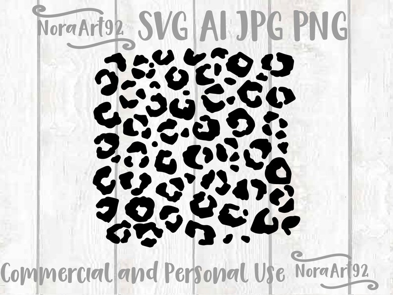 Fuzzy Leopard Print Svg Cheetah Svg Animal Print Cutfiles - Etsy