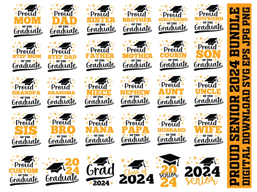 Proud of A 2024 Graduate Svg, Graduation SVG Bundle, Graduation Shirt ...