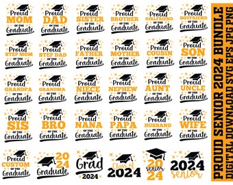 Proud of A 2024 Graduate Svg, Graduation SVG Bundle, Graduation Shirt ...