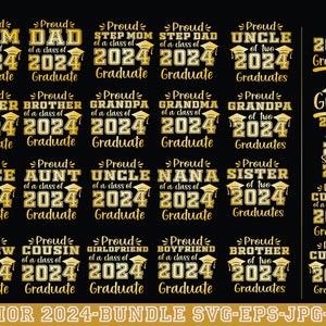 Proud of A 2024 Graduate Svg, Graduation SVG Bundle, Graduation Shirt ...