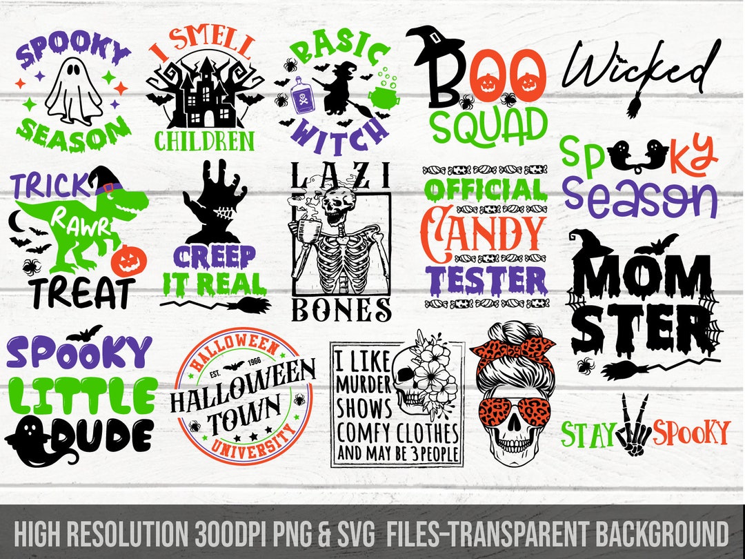 HALLOWEEN SVG Bundle, HALLOWEEN Clipart, Halloween Svg, Png Files for ...