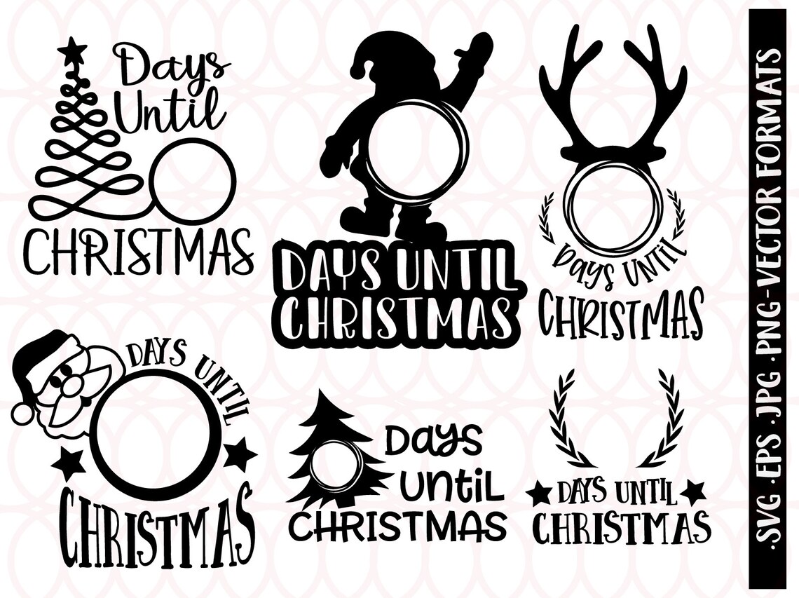 Days Until Christmas SVG Bundle Santa Bundle Svg Christmas | Etsy