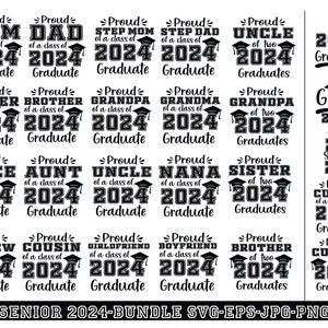 Proud of A 2024 Graduate Svg, Graduation SVG Bundle, Graduation Shirt ...