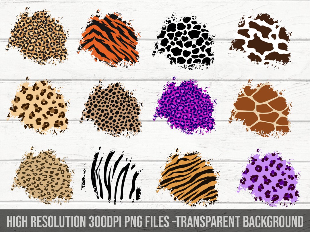 Leopard Print Patches PNG, Cheetah Design Sublimation Patches Png Pack ...