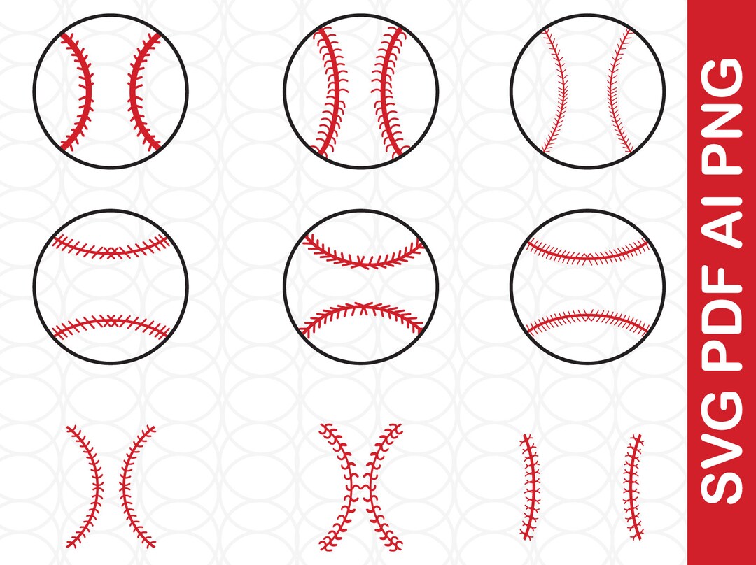 Baseball Svg,baseball Stitches Svg, Ball Svg, Baseball Bundle Svg ...