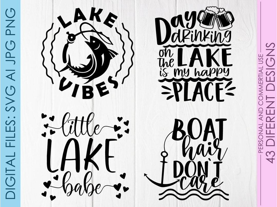 Lake Bundle Svg, Summer Svg Bundle, Love Lake, Love Lake Svg, Camping ...