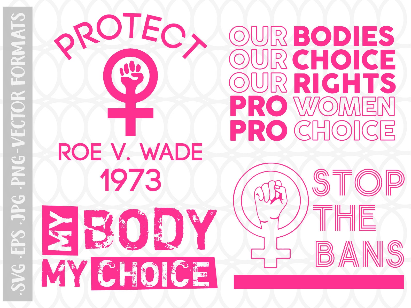 Pro Roe SVG Bundle Uterus SVG Pro Choice SVG Cut File Roe V - Etsy ...