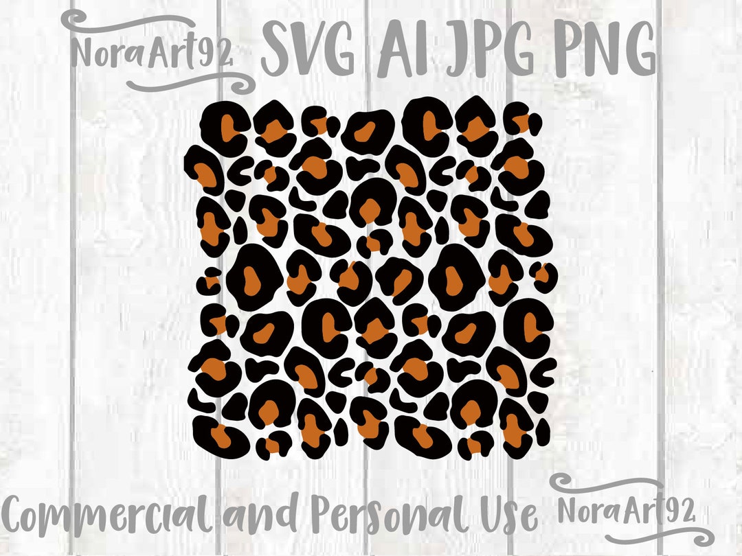 Fuzzy Leopard Print Svg, Cheetah Svg, Animal Print Cutfiles, Cheetah ...