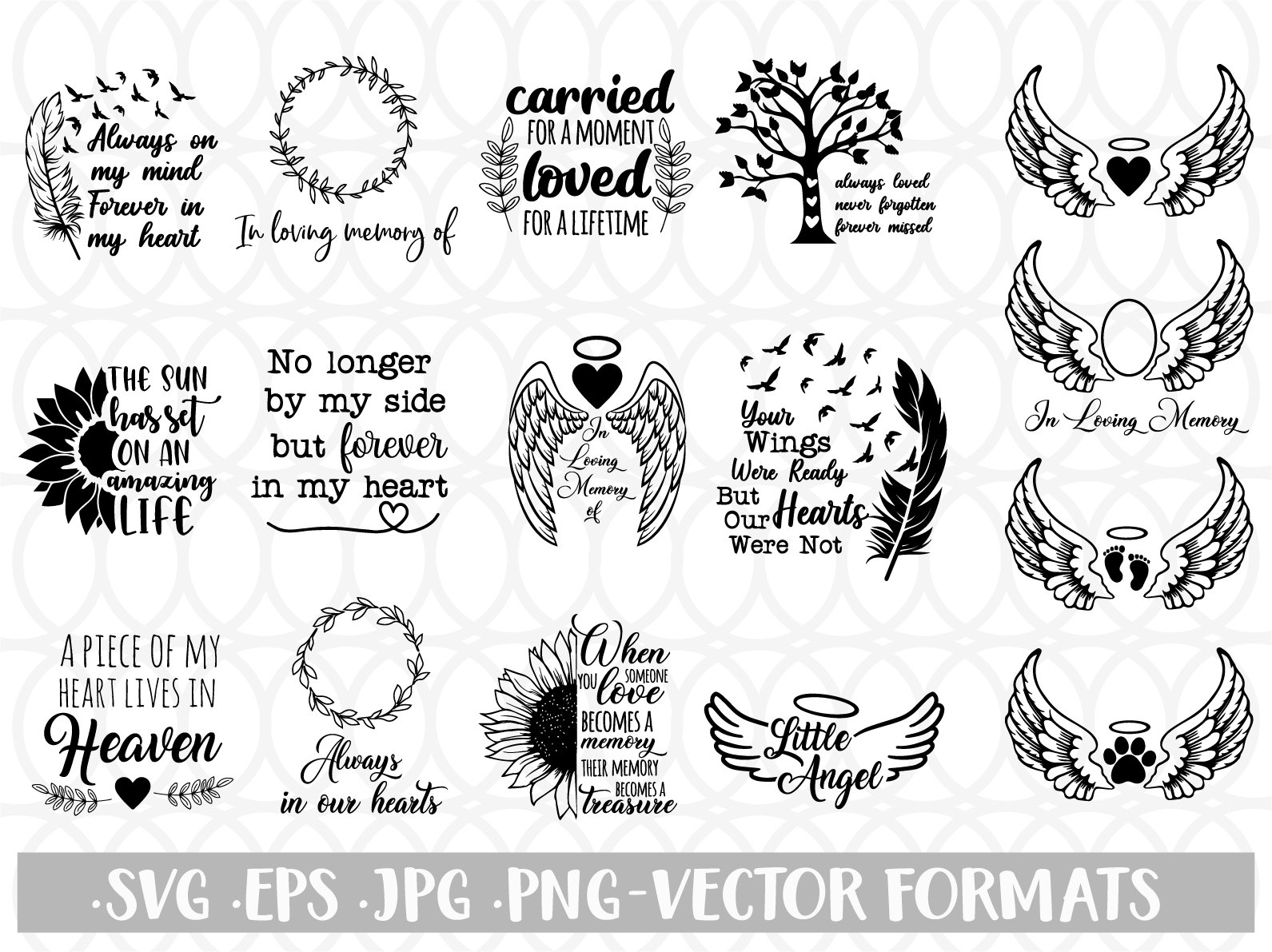 Memorial Svg Bundle Rest in Peace Svg Cardinal Svg Loving - Etsy