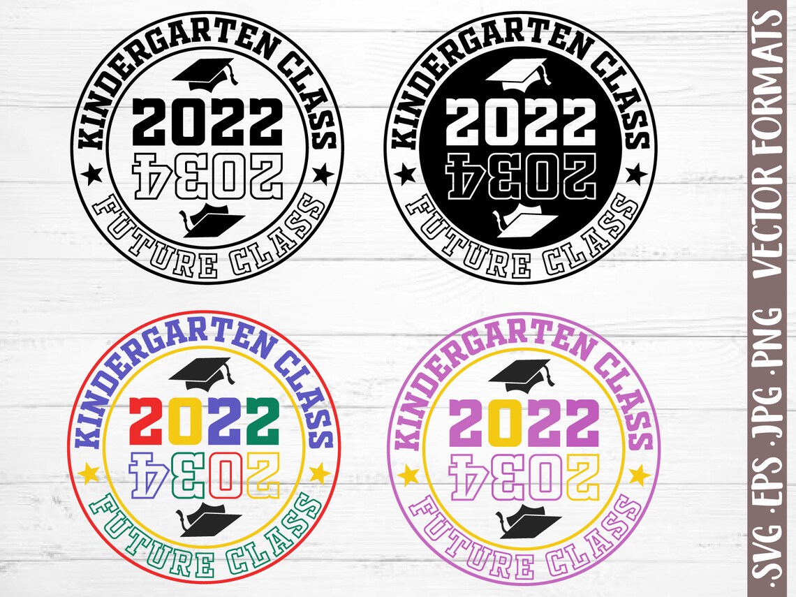 Kindergarten Class 2022 Svg Senior Class 2034 Class of 2034 - Etsy