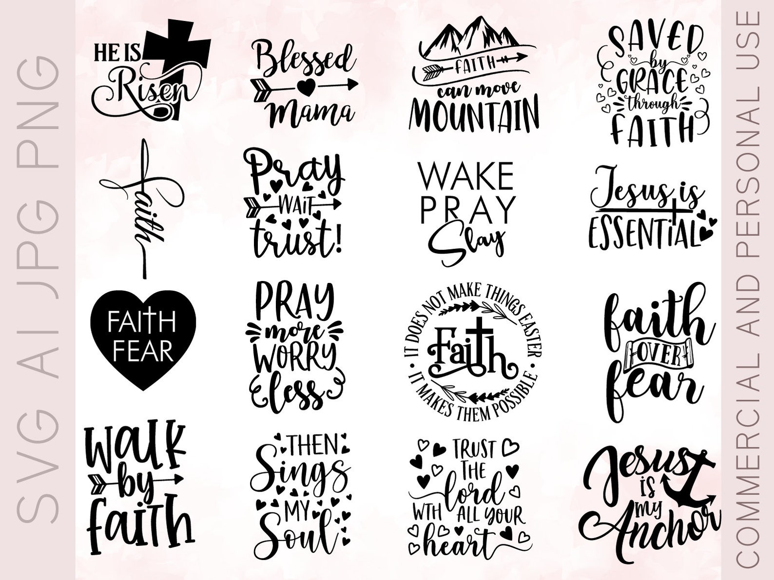 Easter Svg Religious Svg Christian Svg Jesus Svg Easter | Etsy