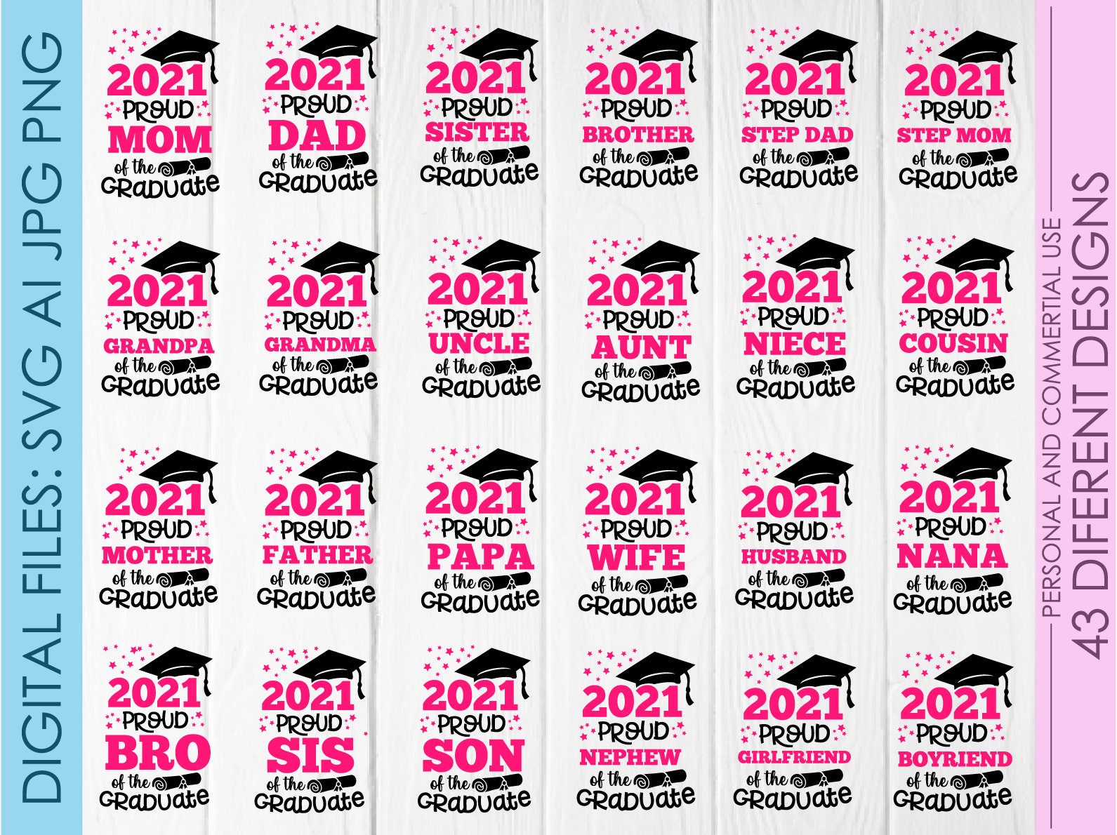 Graduation SVG Bundle Bundle Svg Class of 2021 SVG Senior - Etsy