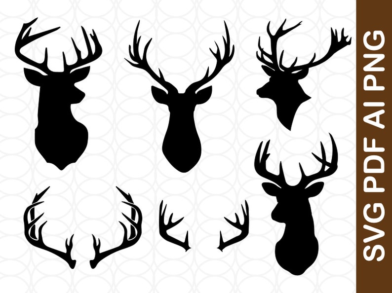 Ciervo SVG ,Bundle Ciervo SVG, Paquete SVG, Silueta de ciervo, Archivo ...