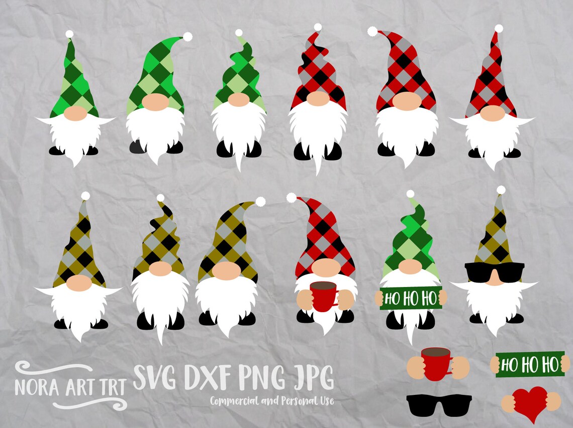 Gnome SVG Gnomes Bundle Cute Garden Gnome SVG Gnome SVG - Etsy