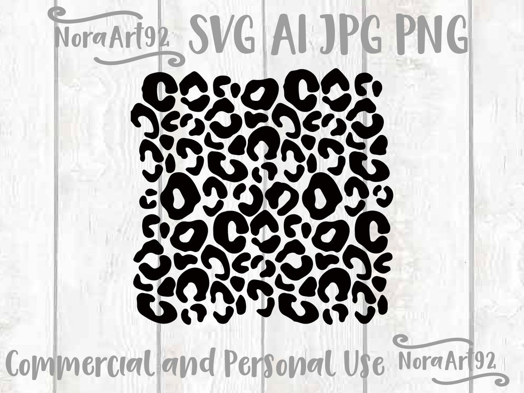 Fuzzy Leopard Print Svg, Cheetah Svg, Animal Print Cutfiles, Cheetah ...