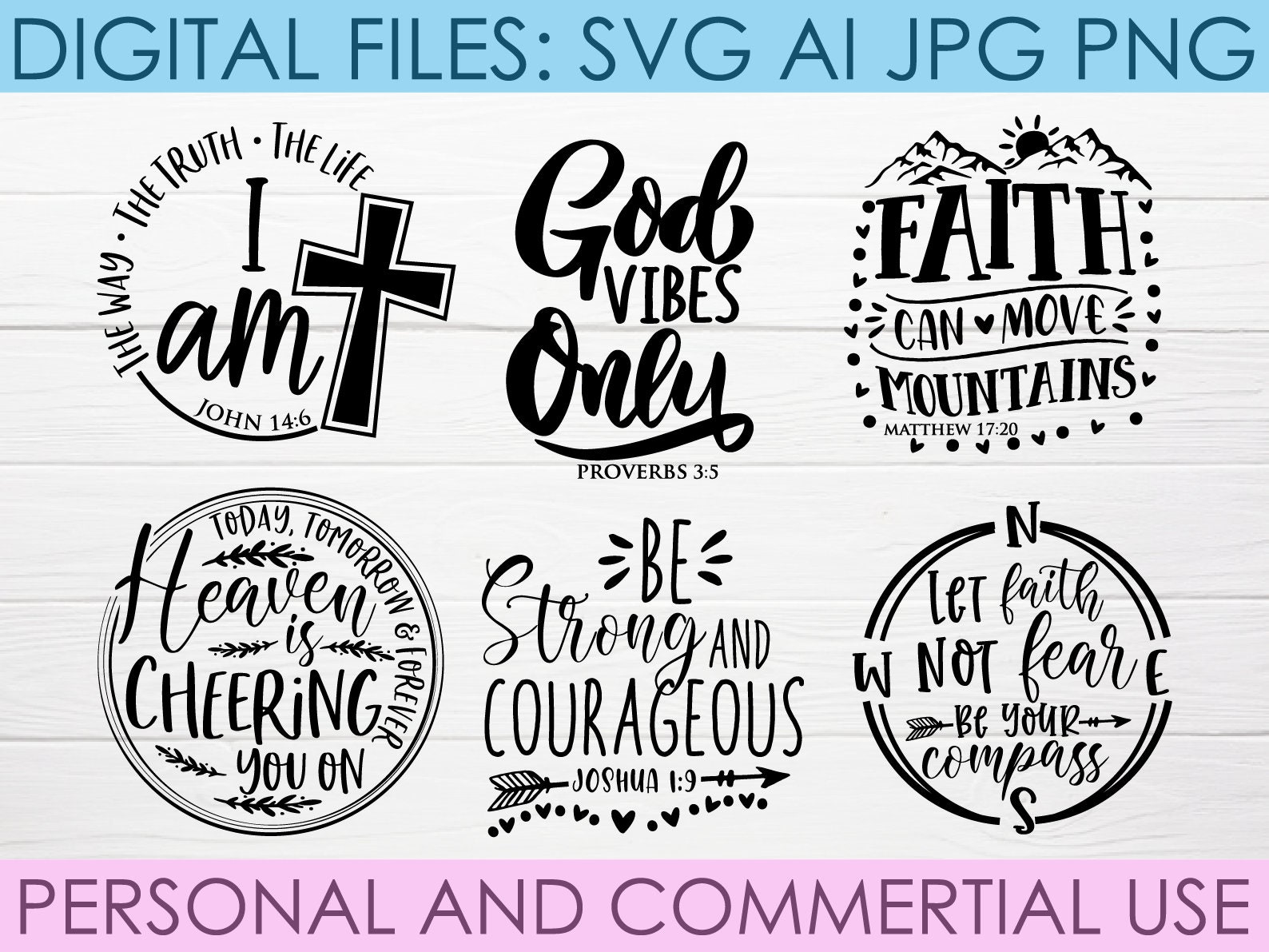 Religious Bundle Svg Christian Svg Faith Svg Christian - Etsy