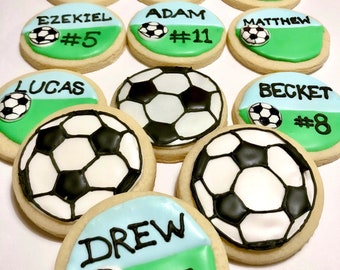Soccer Cookies for Birthday Parties Soccer Cleat Cookies - Etsy