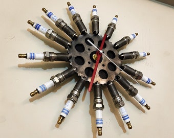 Spark Plug Clock - Etsy