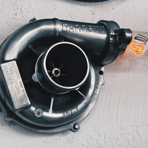 Gold Turbocharger Lamp / Real Car Engine Parts / Turbocharger Wall Lamp ...