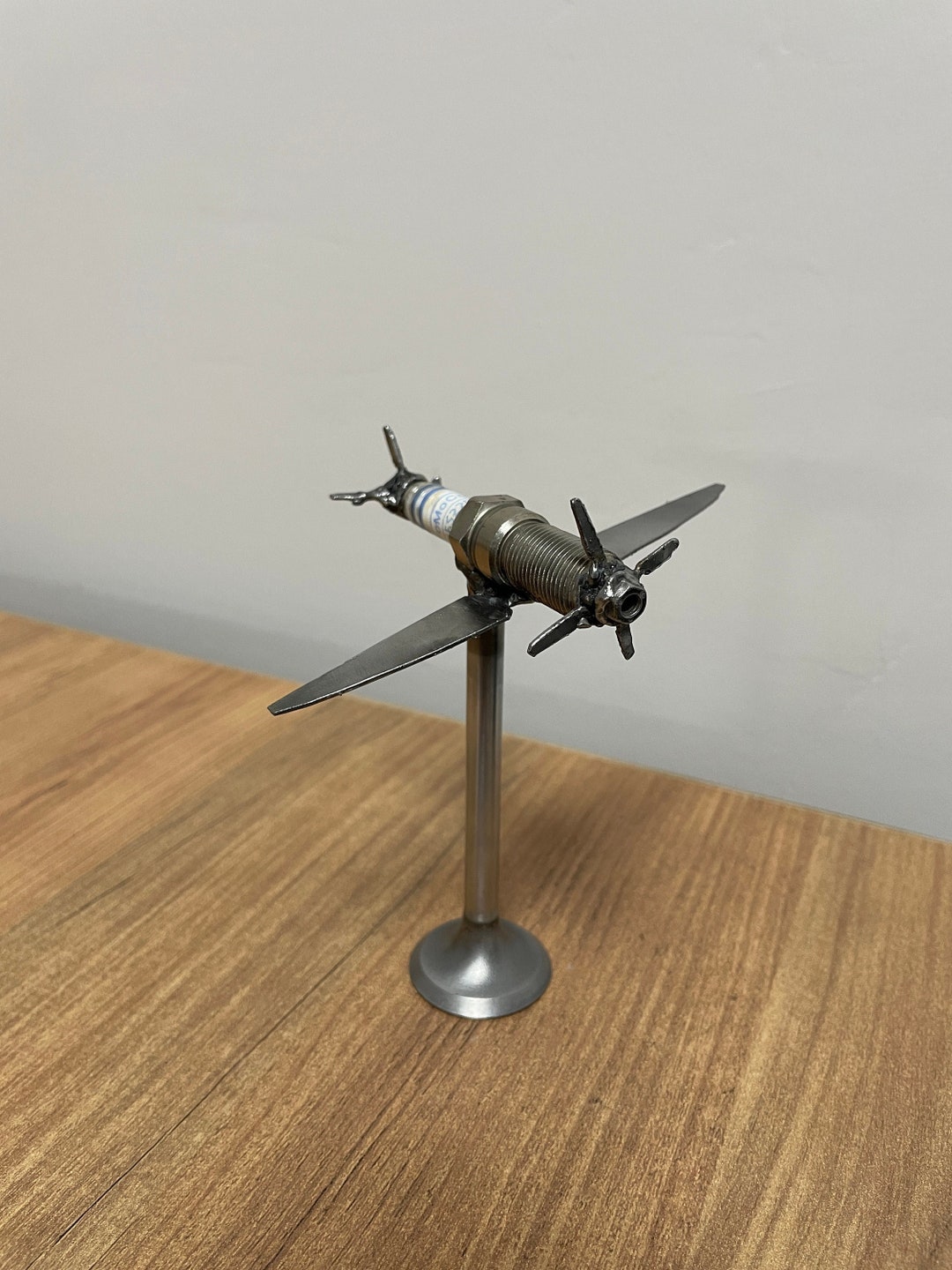 Spark Plug Airplane / Real Car Engine Parts / Handmade / Aeroplane ...