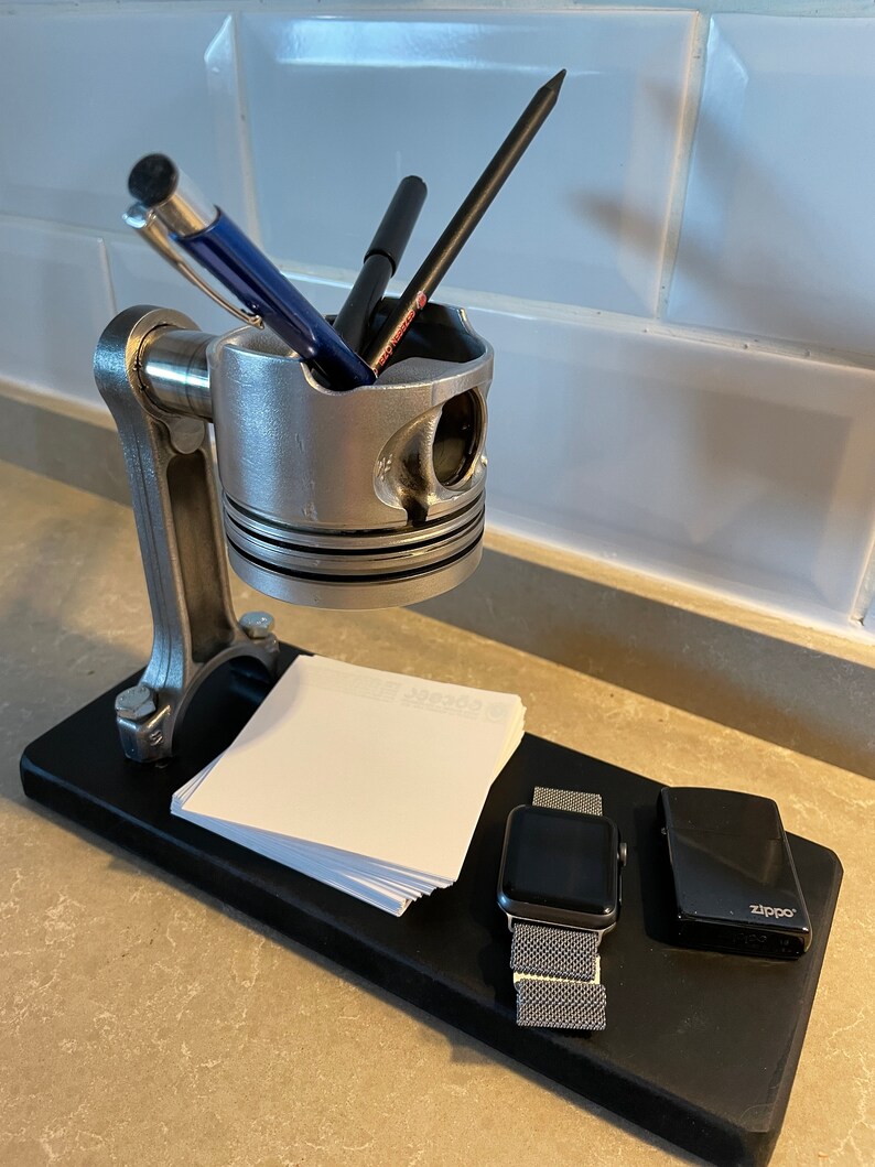 Personalized Piston Office Pen Holder / Real Car Engine Parts - Etsy