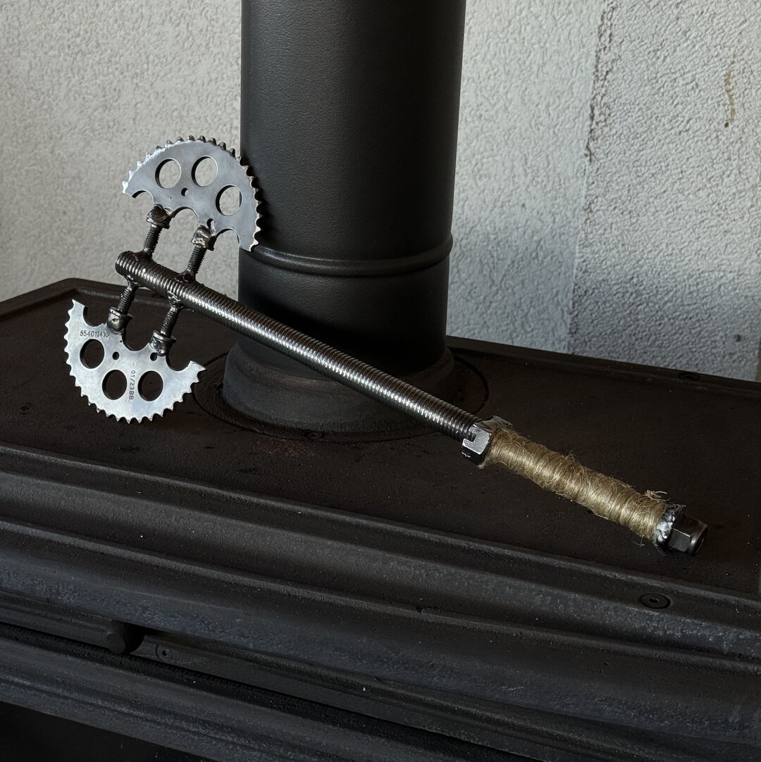 VIKING AXE With Car Parts / Axe From Eccentric Gear / Real Car Engine ...