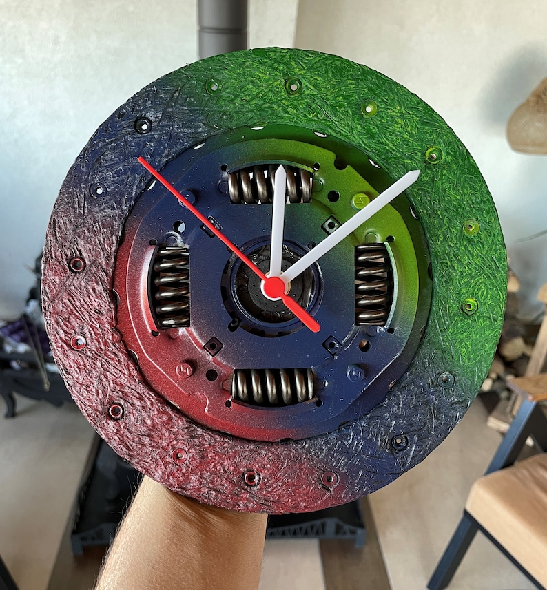 Personalized Clutch Clock / Real Car Engine Parts / - Etsy