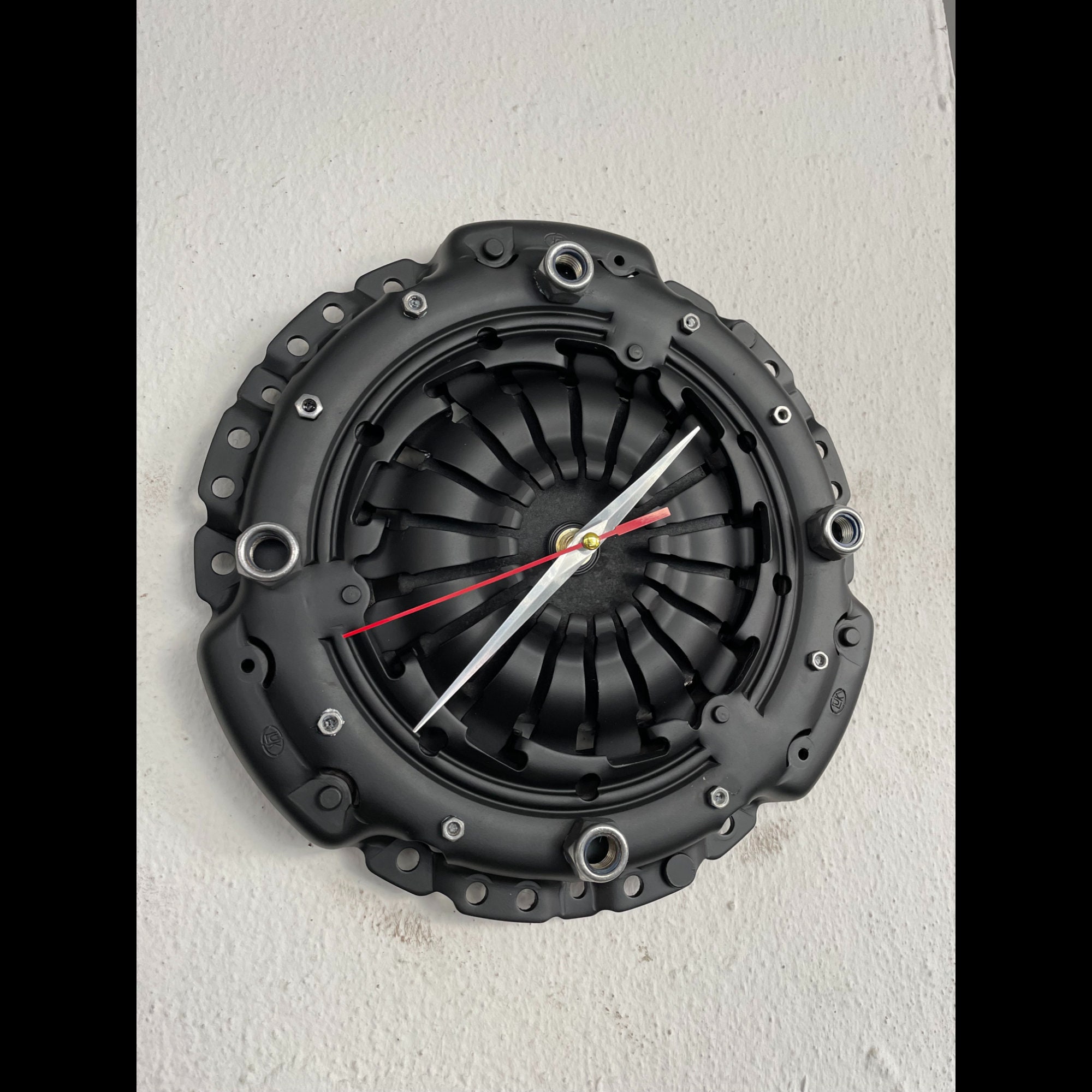 Car Clutch Wall Clock / Large Urban Clock / Handforged Clock / - Etsy