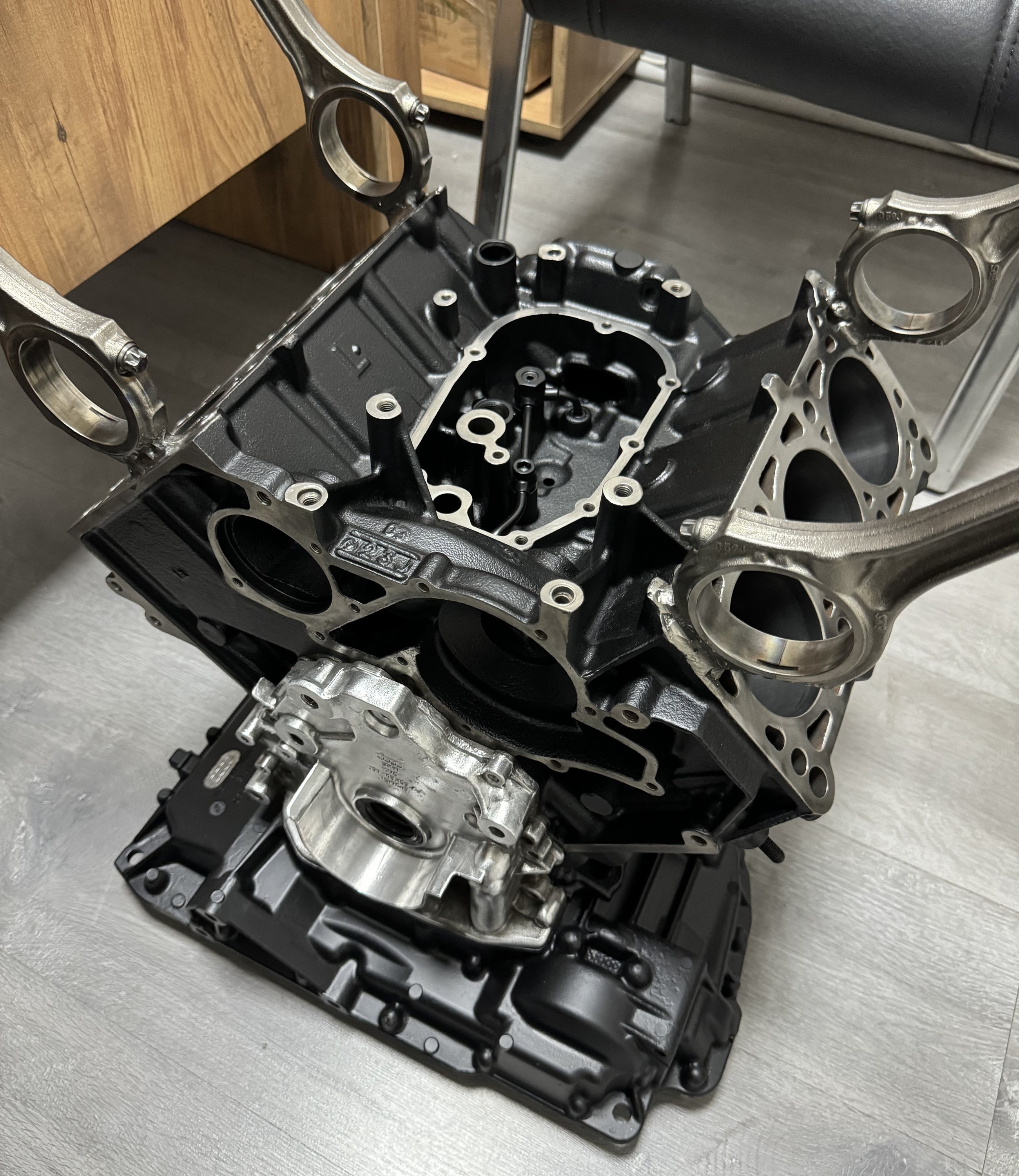 V6 Engine Block Table // Customizable Man Cave Furniture // Handmade ...