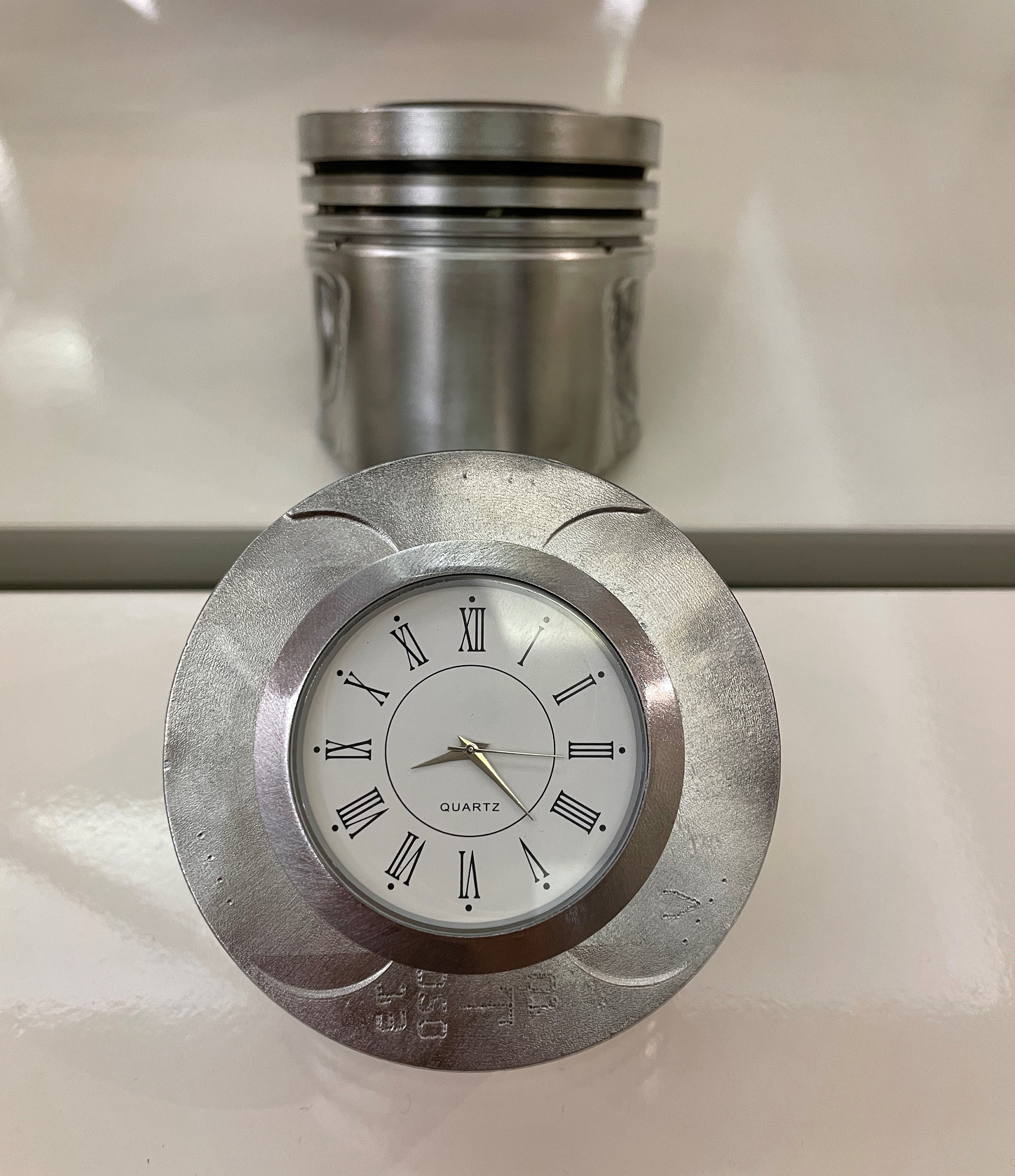 Piston Table Clock / Real Car Engine Parts / Office Clock / - Etsy