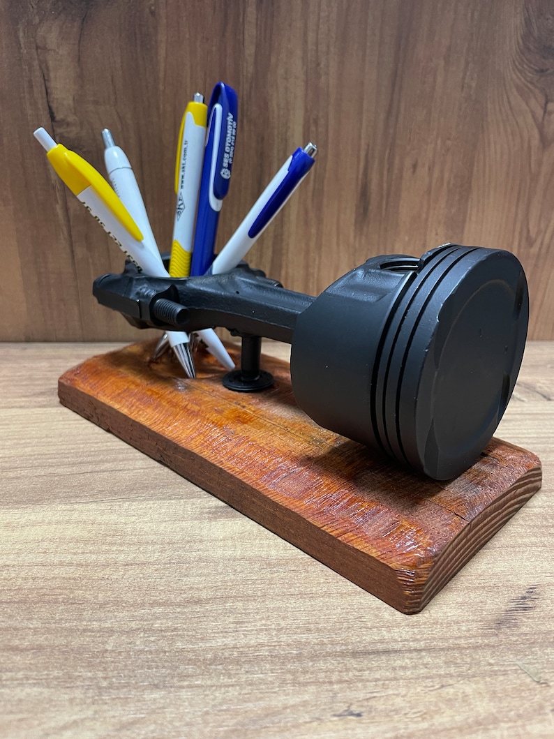 Piston Pen Holder / Real Car Engine Parts / Piston Pencil Case / Piston ...