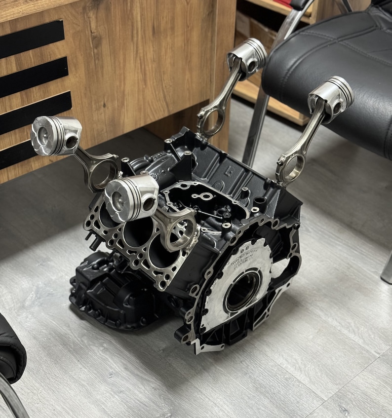 V6 Engine Block Table // Customizable Man Cave Furniture // Handmade ...