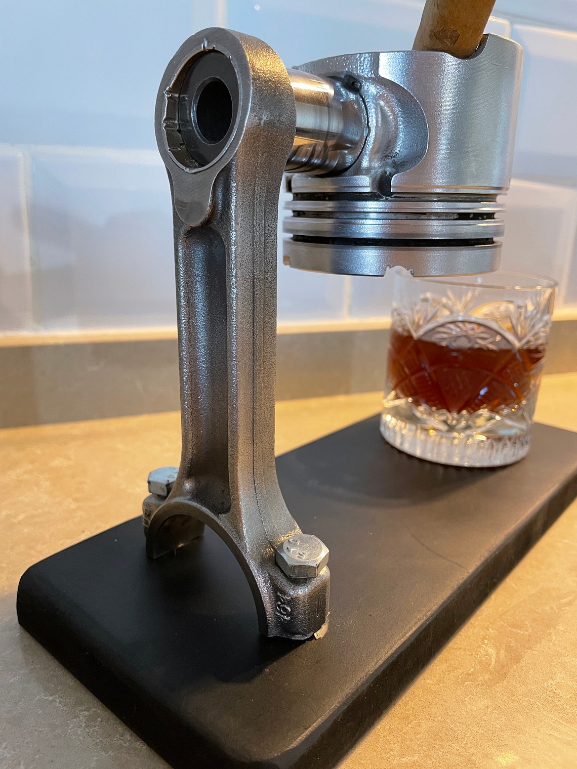Personalized Piston Cigar Ashtray / Real Car Engine Parts / - Etsy