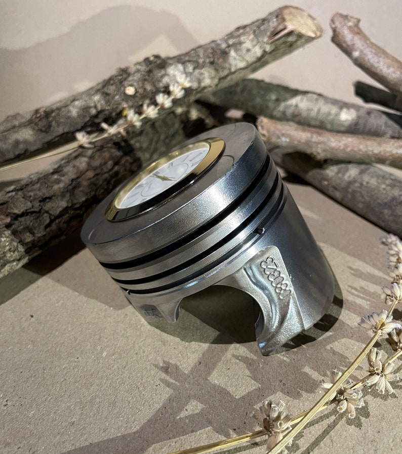 Piston Table Clock / Real Car Engine Parts / Office Clock ...