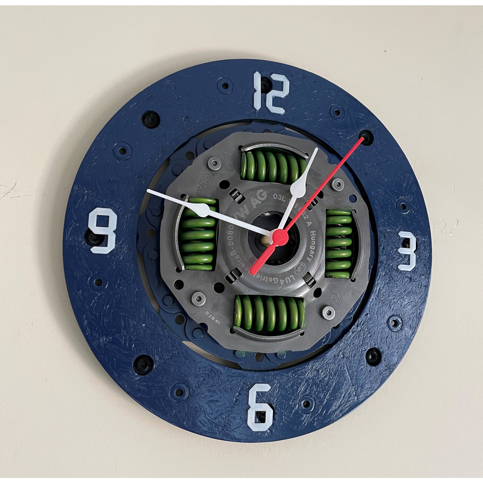 Personalized Clutch Clock / Real Car Engine Parts / - Etsy