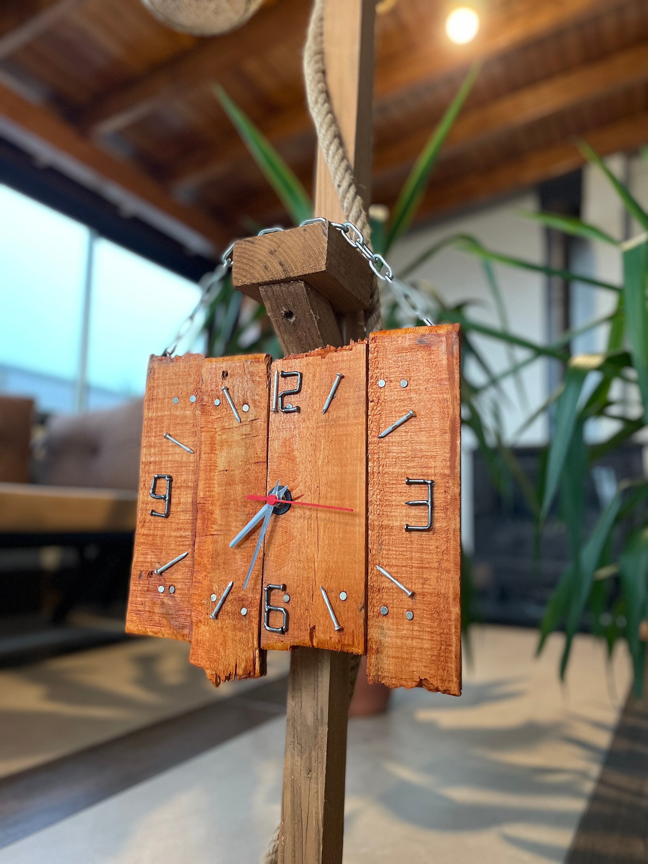 Handmade Wooden Clock / Custom Made Vintage Wood Wall Clock / - Etsy