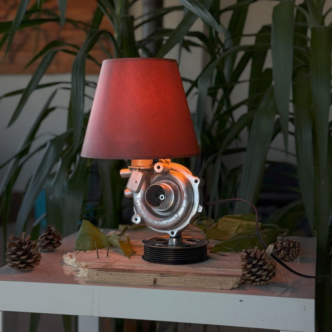 Turbocharger Lamp / Real Car Engine Parts / Upcycled / Handmade ...