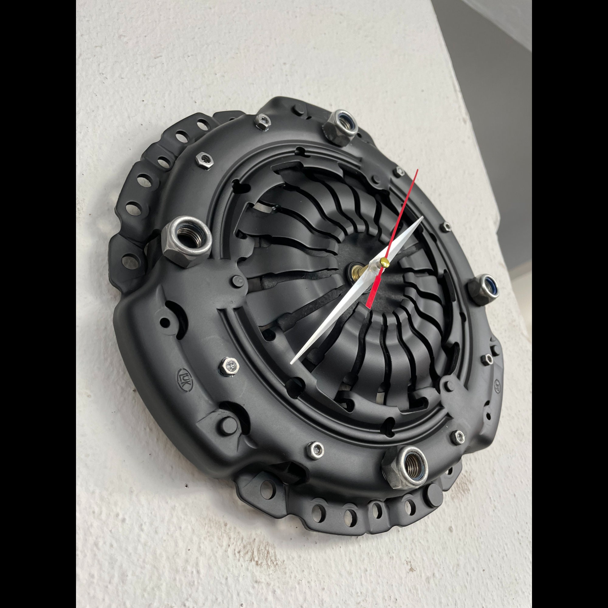 Car Clutch Wall Clock / Large Urban Clock / Handforged Clock / - Etsy