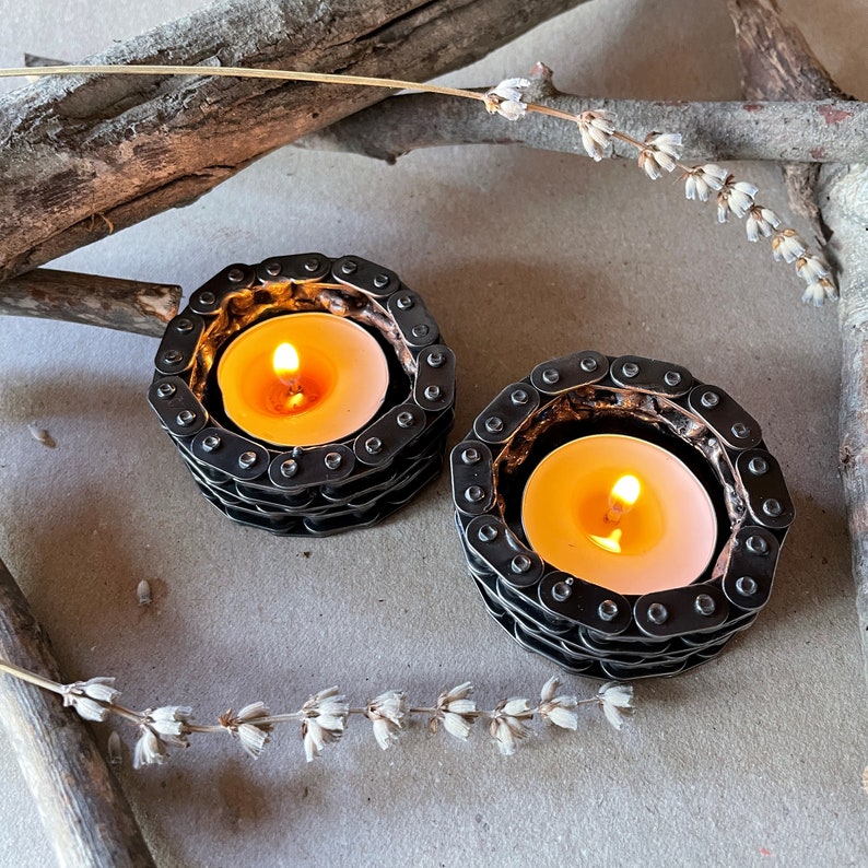 Timing Chain Candle Holder / Real Car Engine Parts / Handmade - Etsy