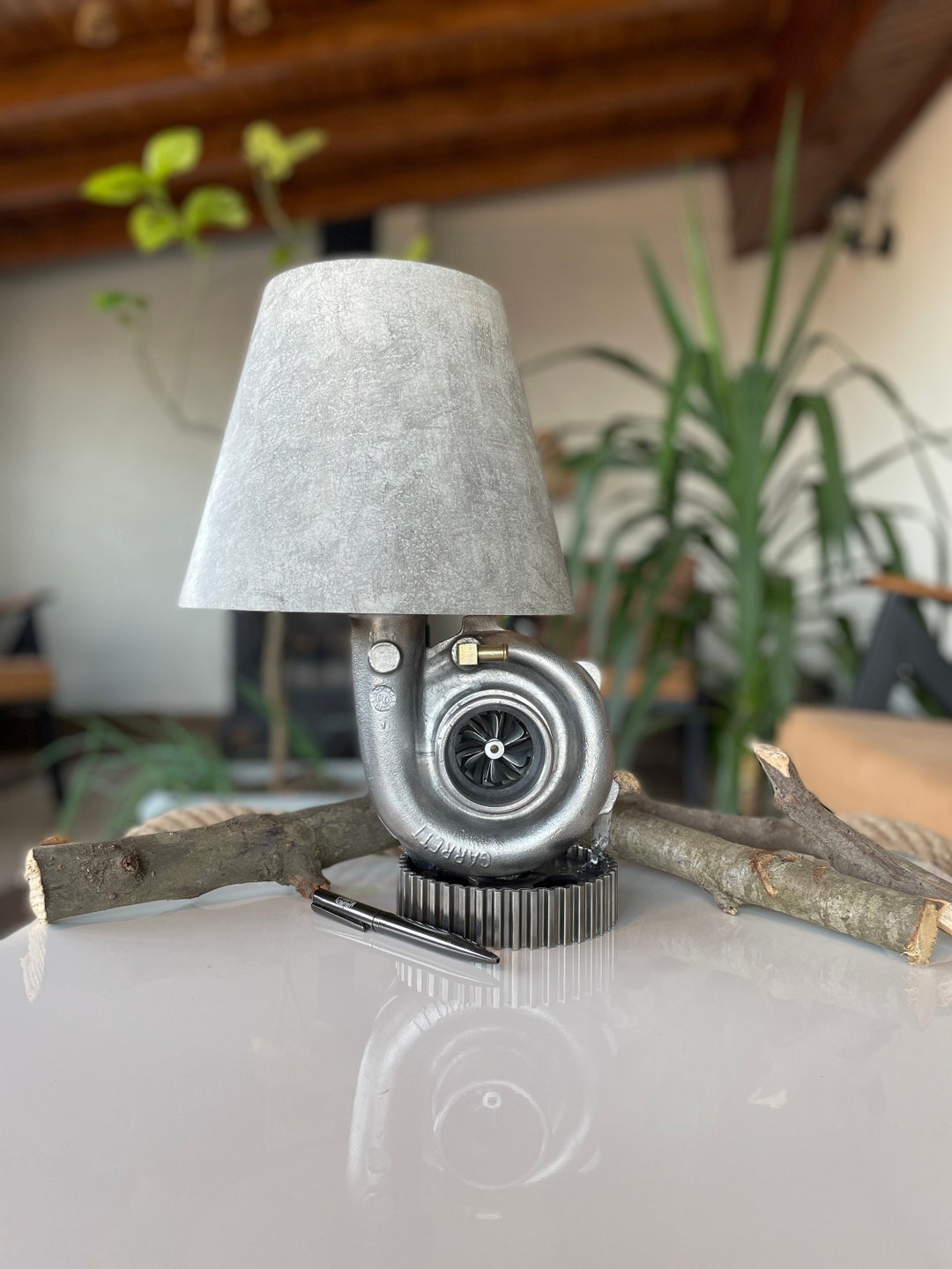 Turbocharger Lamp / Real Car Engine Parts / Upcycling / Handmade ...