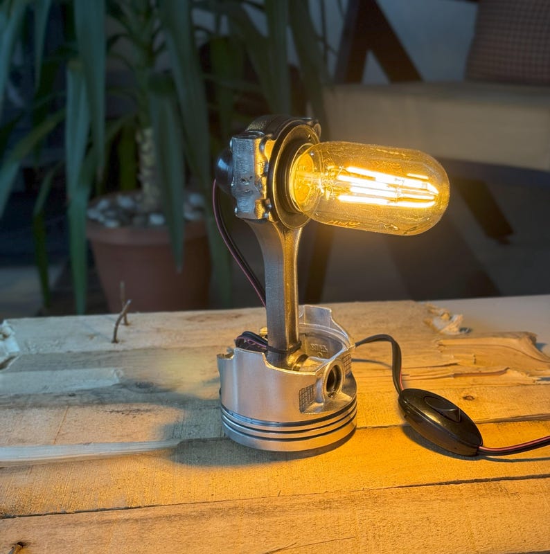 Piston Lamp / Real Car Engine Parts / Piston Table-shelf Lamp ...