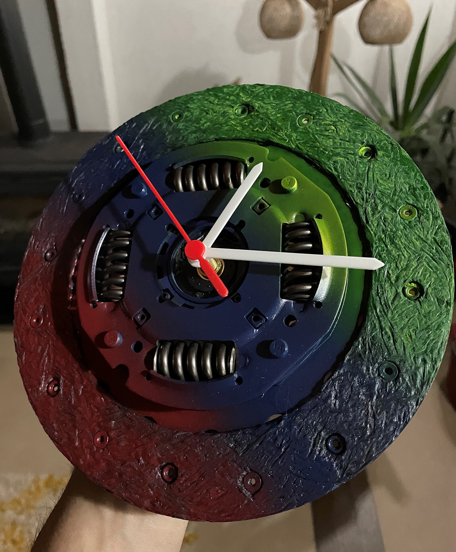 Personalized Clutch Clock / Real Car Engine Parts / - Etsy