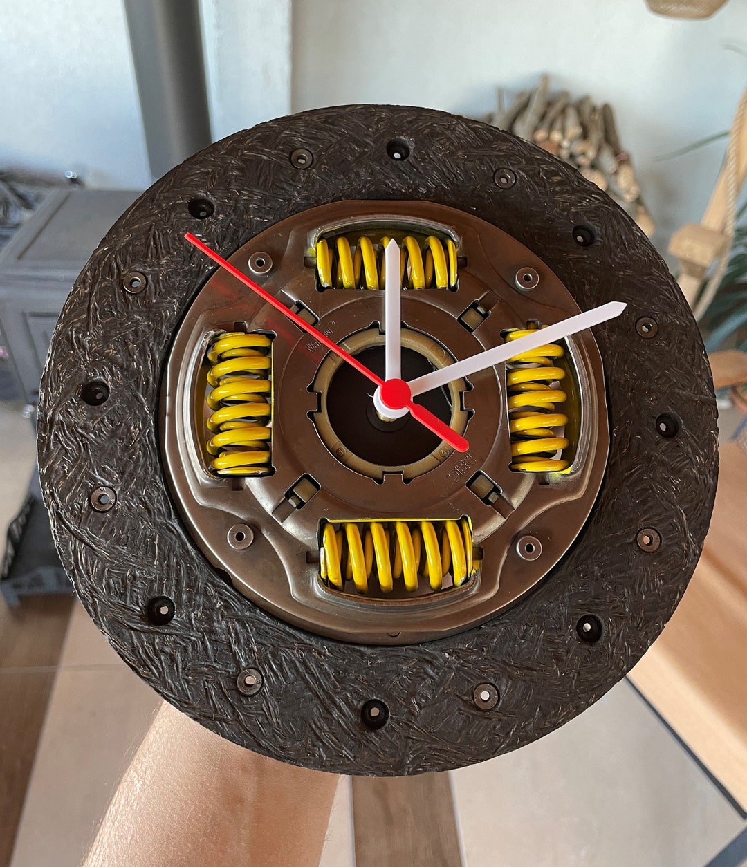 Personalized Clutch Clock / Real Car Engine Parts / Personalized! - Etsy