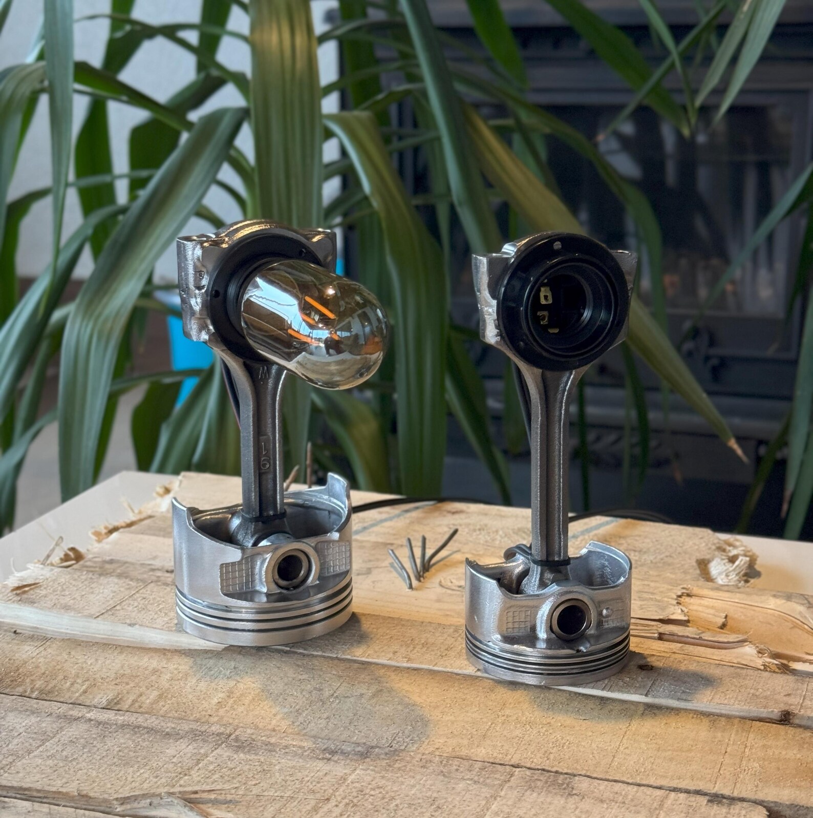 Piston Lamp / Real Car Engine Parts / Piston Table-shelf Lamp ...