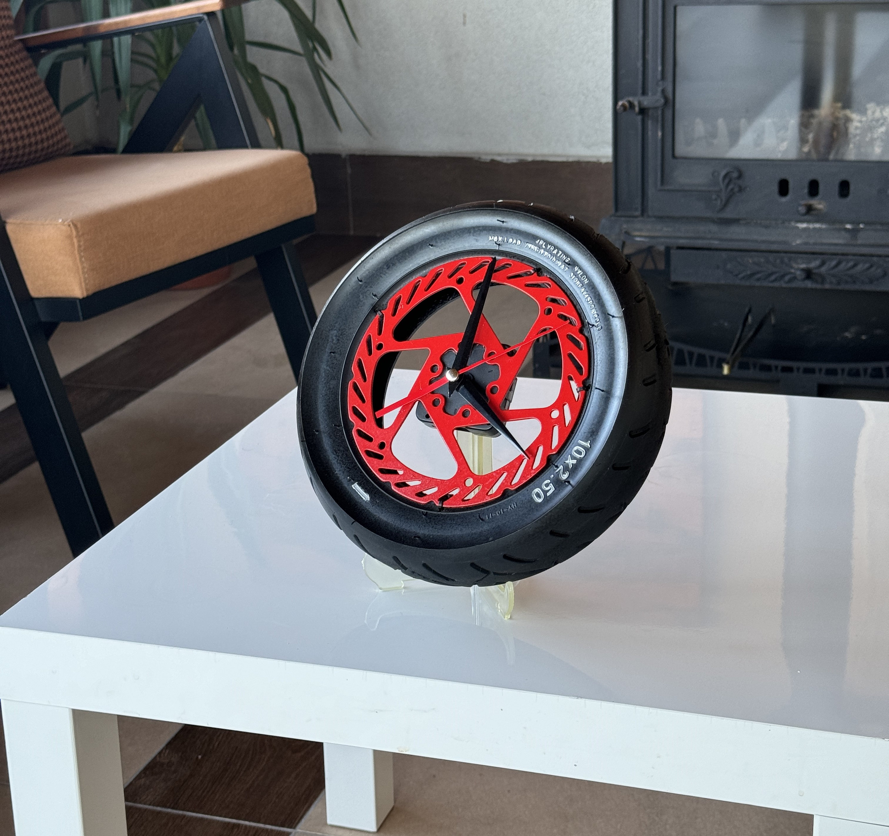 Tire Wall Clock / Wheel Wall Clock / Large Urban Clock / Handforged ...