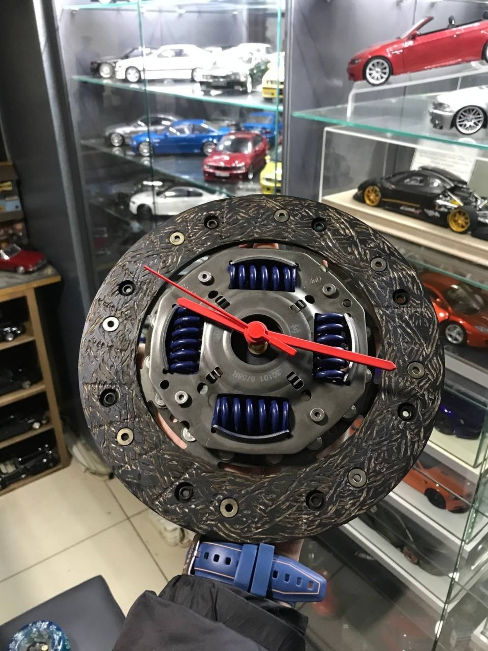 Personalized Clutch Clock / Real Car Engine Parts / Personalized! - Etsy