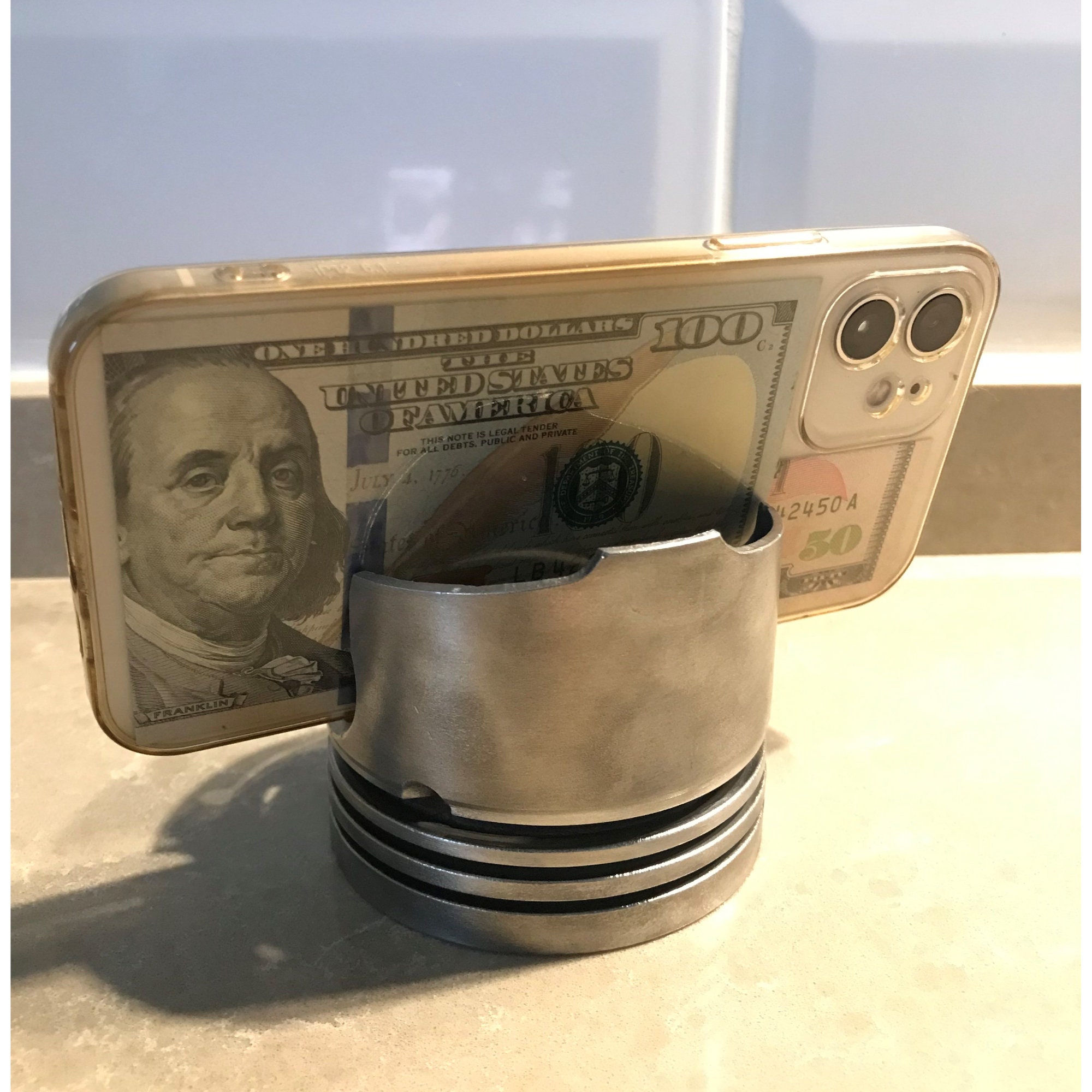 Piston Phone Holder / Real Car Engine Parts / Piston Gift for Him - Etsy