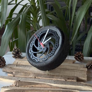 Tire Wall Clock / Wheel Wall Clock / Large Urban Clock / Handforged ...